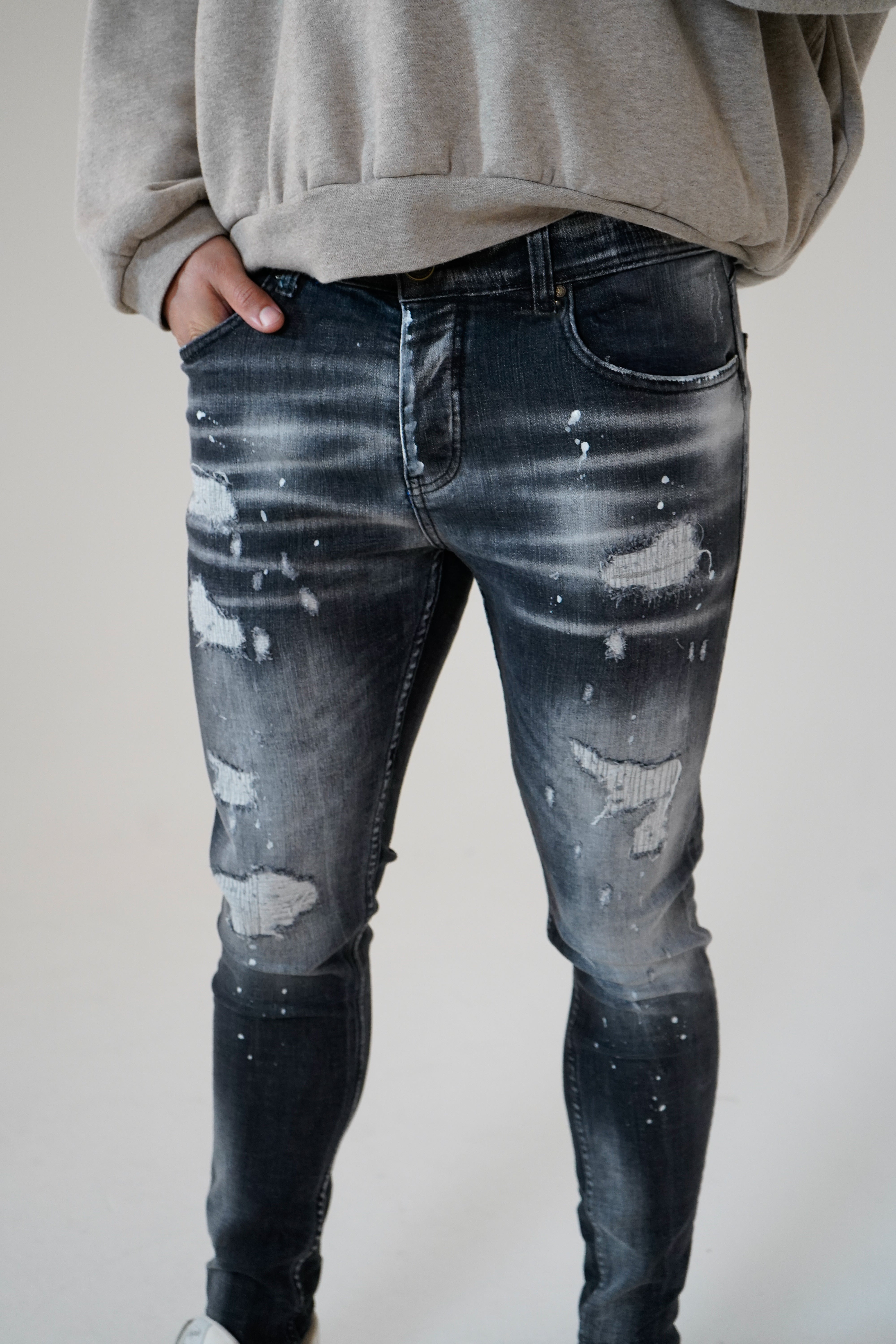 GP Premium Mens Denim Jeans 102 Distressed By Georgio Peviani – GEORGIO ...